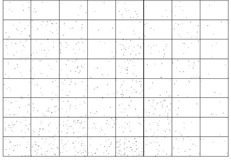 spatial distribution of insect individuals on a 8 · 8 m 2 grassland