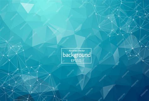 Premium Vector Abstract Dark Blue Polygonal Space Background With