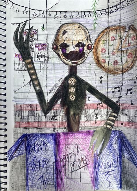 I Drew The Puppet At School Rfivenightsatfreddys