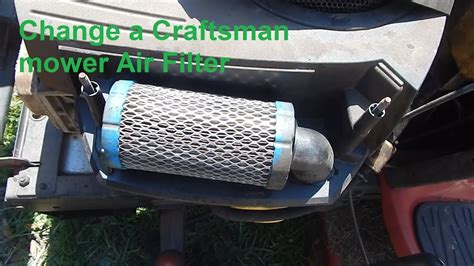 Change A Riding Mower Air Filter - YouTube