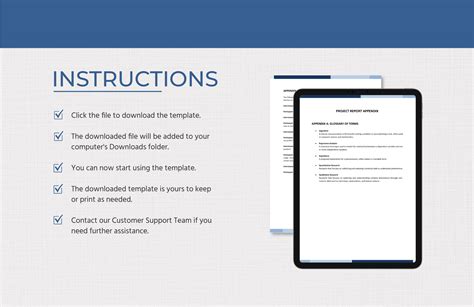 Project Report Appendix Template Download Project Report Appendix Template Download