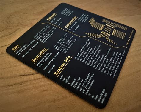 I Created A Linux Cheat Sheet On A Real Pcb Do You Like It Scrolller
