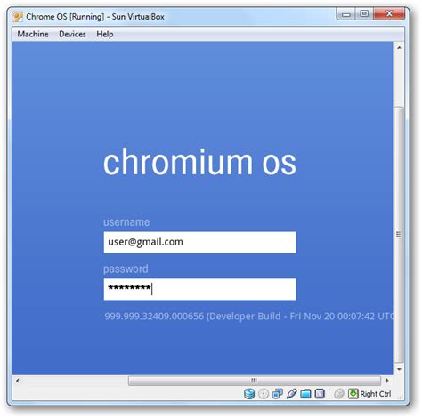 How To Run Chrome OS In VirtualBox
