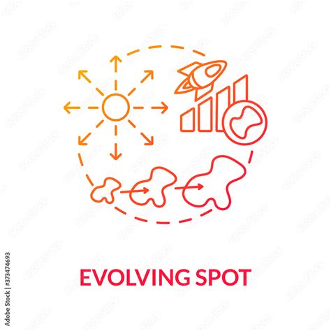 Evolving Spot Concept Icon Melanoma Diagnostics Skin Cancer Warning