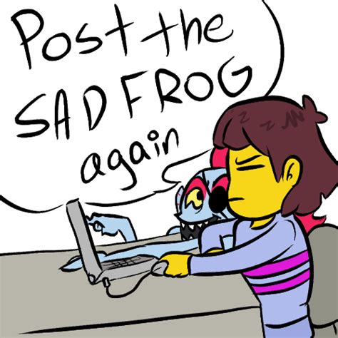 Froggit Posting R Undertale