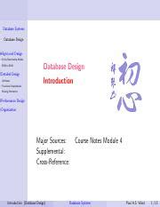 DatabaseDesign Pdf Database Systems Database Design High Level Design Entity Relationship