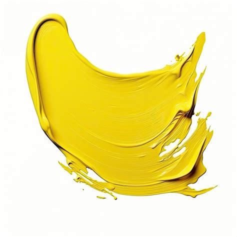 Premium Ai Image A Yellow Paint Smear