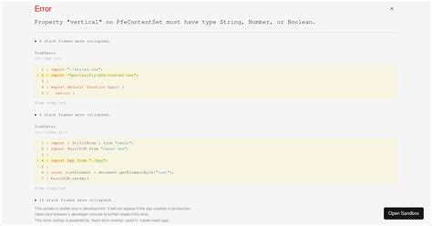 pfe content set within pfe content set codesandbox