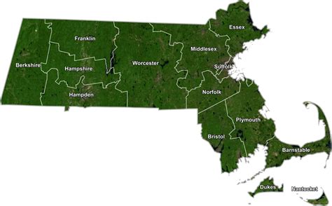 Massachusetts County Map Us County Maps