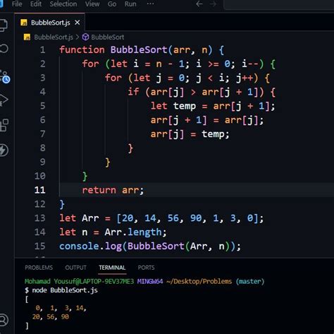 Day 21 Of 100daysofcode Challenge Bubble Sort Riffath Yousf Posted On The Topic Linkedin