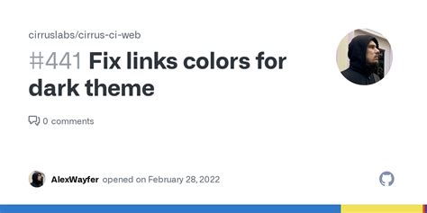 fix links colors for dark theme · issue 441 · cirruslabs cirrus ci web