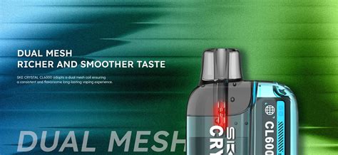 Ske Crystal Cl6000 Disposable Vape Cherry Ice Vape And Go