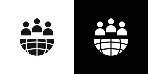 World Population Icon Flat Fill Set Collection 49363557 Vector Art At