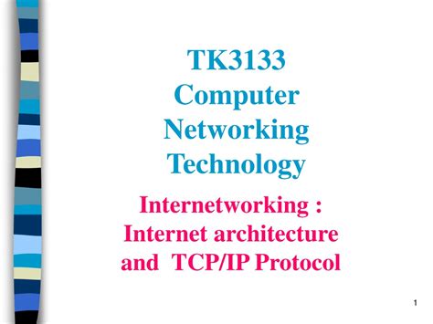 Ppt Computer Networking Internetworking And Internet Architecture