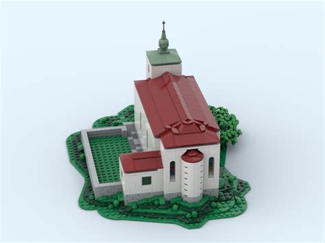 Lego Moc Loddefjord Church By Aegir Rebrickable Build With Lego