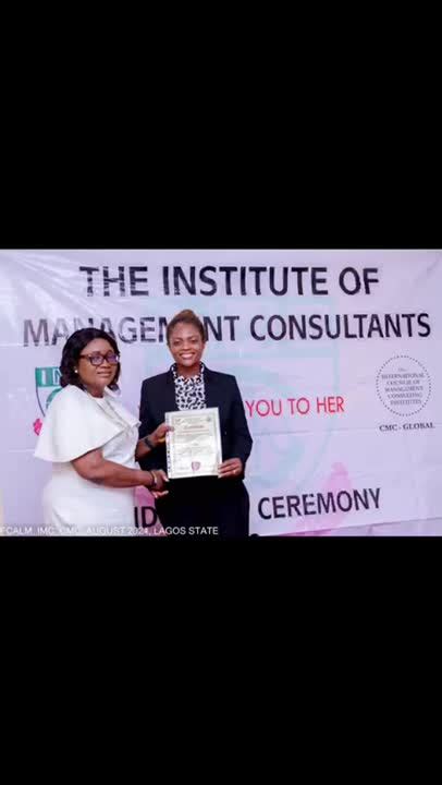 Oby Okeke On Linkedin At The Induction Ceremony For Certified