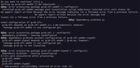 Grub Error Rubuntu