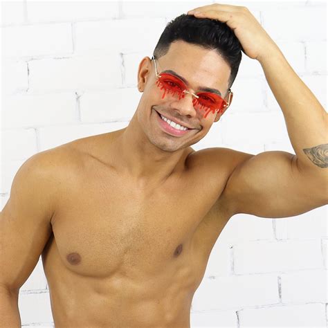 Dazzling Drip Sunglasses Red Rude Rainbow