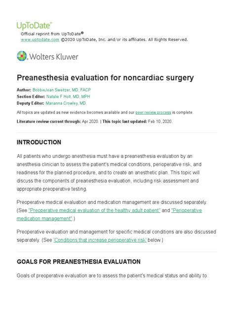 Aana Preanesthesia Evaluation Form Azzu