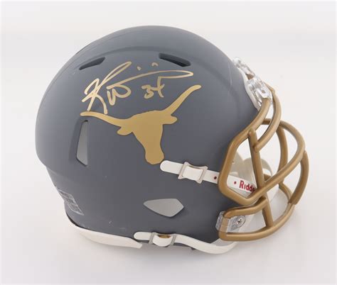 Ricky Williams Signed Texas Longhorns Slate Alternate Speed Mini Helmet