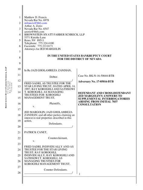 Fillable Online Jm2018 0126 Defendants Answers To Supplemental Interrogatories Doc Fax Email
