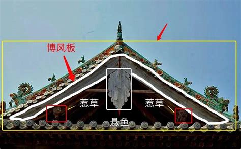 脊刹、宝顶、鸱吻、瓦当、滴水、山墙、山花、悬鱼、惹草、博风、飞檐、风铎、额枋、雀替、牛腿、斗拱、霸王拳、月梁、影壁，古建构件大全 知乎