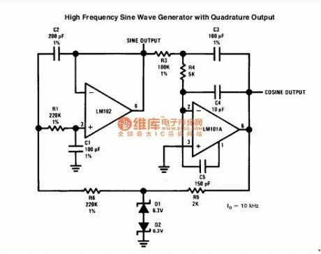 High Frequency Sine Wave Generator - Signal_Processing - Circuit Diagram - SeekIC.com