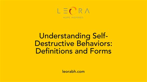 How To Recognize And Address Self Destructive Behaviors