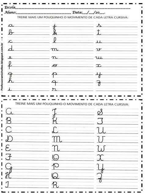 Letras Cursivas Atividades Para Imprimir Letras Cursivas Cursiva My