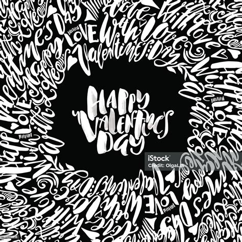 행복함 발렌타인 데이 Love 컨셉입니다 손 레터링 동기 붙여둡니다 그래피티에 대한 스톡 벡터 아트 및 기타 이미지 그래피티 낙서 드로잉 낙서 패턴 Istock