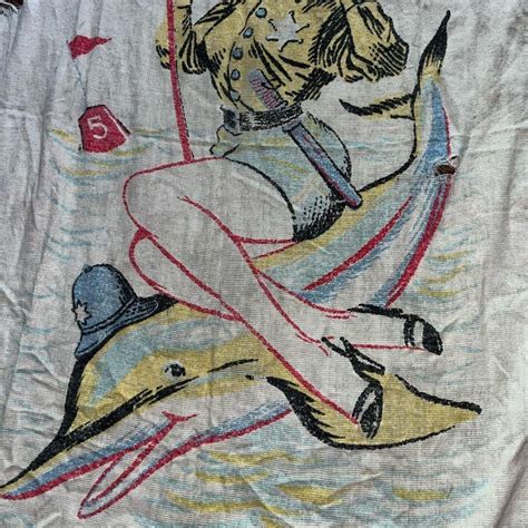 Vintage Sexy Pin Up Sailor Girl Beach Towel Size Depop