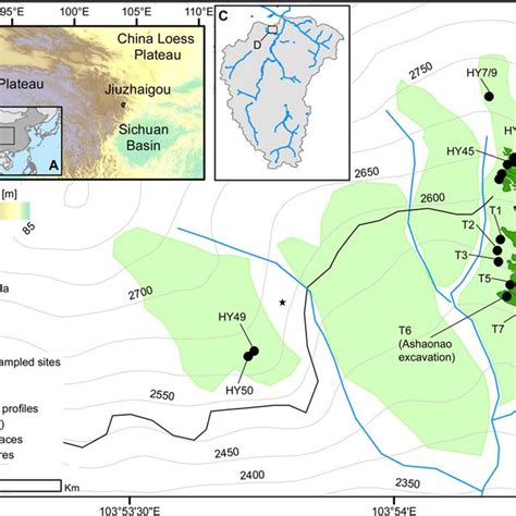 Context Map Showing A Location Of Study Area In Asia With Area Of B