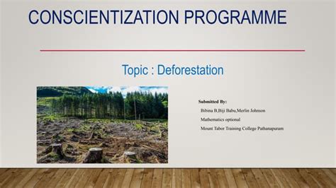 Deforestationpptx Introduction Causes Consequences And Solutions To Deforestation Ppt