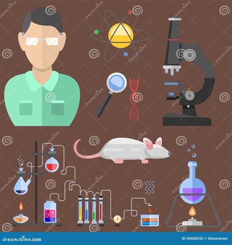 Lab Symbols Test Medical Laboratory Scientific Biology Design Molecule