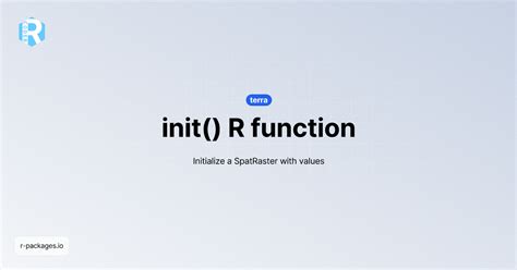 Init R Function From Terra R Packages
