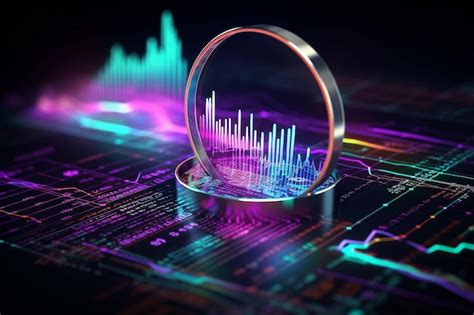 Premium Photo Data Analysis Search Engine Optimization Or SEO With Magnifier And Ultraviolet