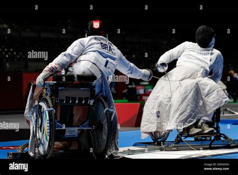 Wheelchair Fencing Paralympics Wheelchair Fencing Hi Res Stock