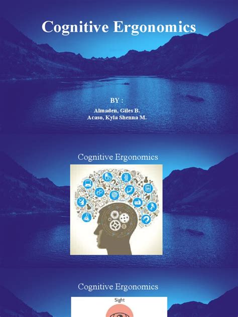 Cognitive Ergonomics 1 Pdf Human Factors And Ergonomics Cognitive