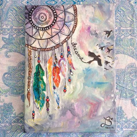 Dream Catcher Made For Someone Special Acrylic On 10x12 Canvas For