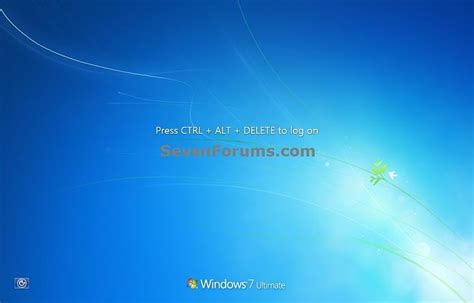 Secure Logon Press Ctrl Alt Delete To Log On Tutorials