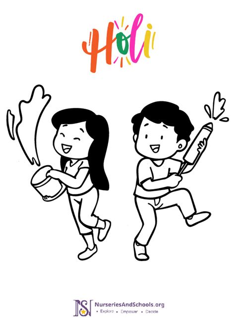 Holi Coloring Pages [2025]