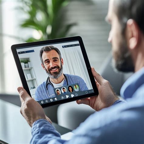 Elegant Virtual Consultation Interface With Clear Video Calls And