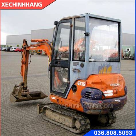 Máy Xúc Mini Làm Vườn Hitachi Ex15 Cũmới Kèm Báo Giá