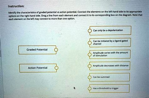 Solved Instructions Identify The Characteristics Of Graded Potential