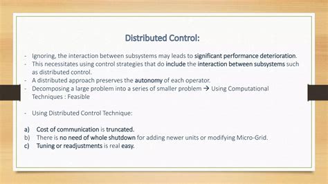 distributed control techniques in micro grid pptx internet of