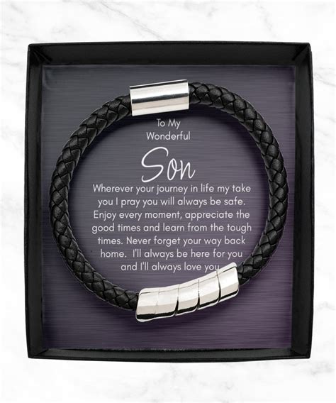 To My Son T Bracelet T For Son Son Birthday Christmas