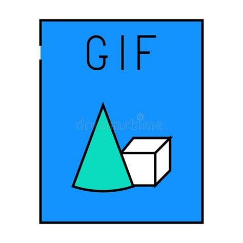  File Format Document Icon Color Illustration Stock Illustration