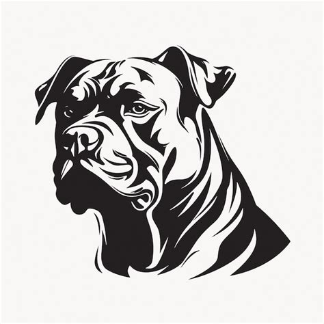 Bold Dog Illustration Art Premium Ai Generated Vector