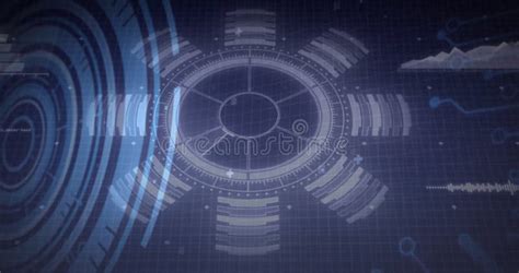 On Grid Activation Central Hud Interface Pulsing And Rotating While