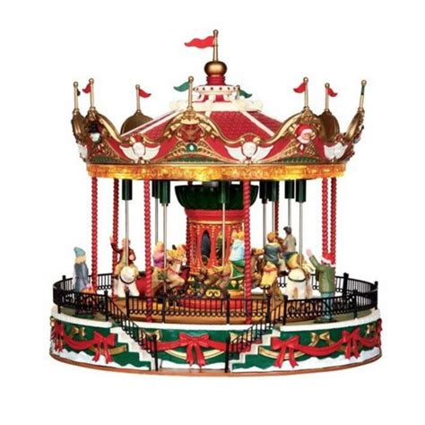 Manège Santa Carousel Lemax Desjardinsfr